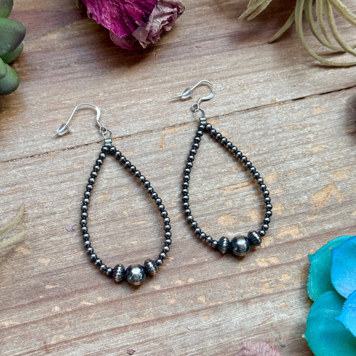 Sterling Silver Pearl Teardrop Earrings – 3” x 1.5” – Lightweight ...