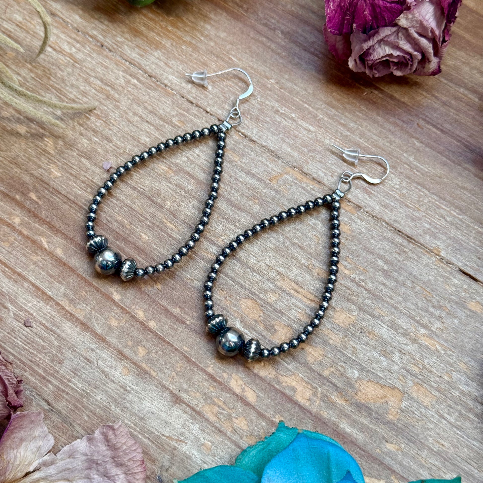 Sterling Silver Pearl Teardrop Earrings – 3” x 1.5” – Lightweight ...